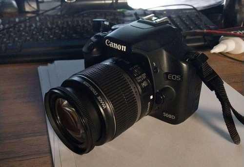 Зеркальный фотоаппарат canon 500 d
