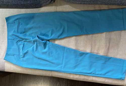 Укороченные брюки для девочки (цвет- бирюзовый)