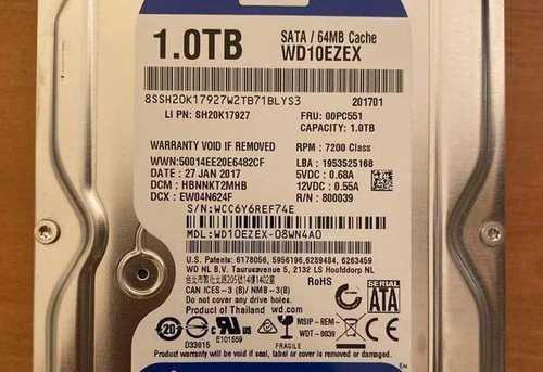 Жёсткий диск Western Digital WD Blue 1 TB