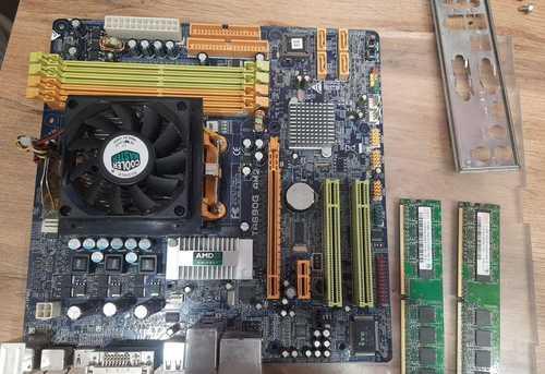 Мат плата AM2/Athlon3800/DDR2 1Gb/охлад