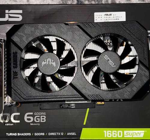 Видеокарта asus TUF geforce GTX 1060 6 GB super