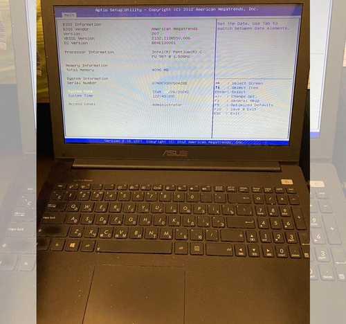 Ноутбук Asus x502c