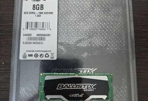 Оперативная память DDR3L SO dimm 8Gb