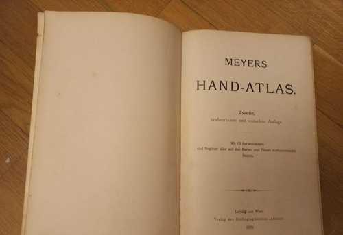 Старинный атлас 1900 Meyers Hand Atlas