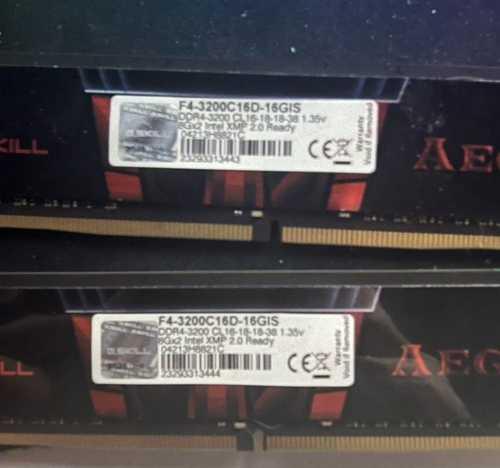 Оперативная память ddr4 16gb 3200 2x8