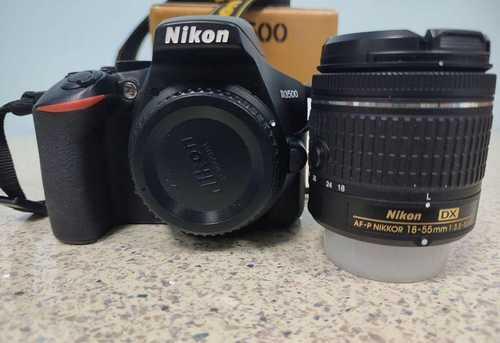 Зеркальный фотоаппарат Nikon d3500 с объективом