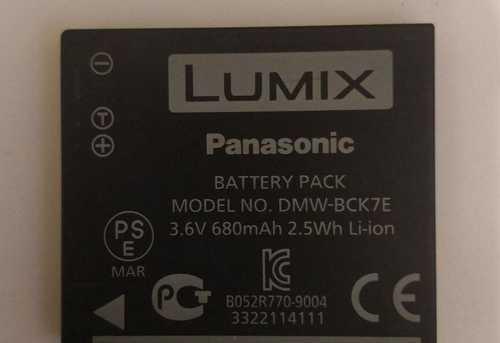 Аккумулятор Panasonic dmw-bck7e, оригинальный