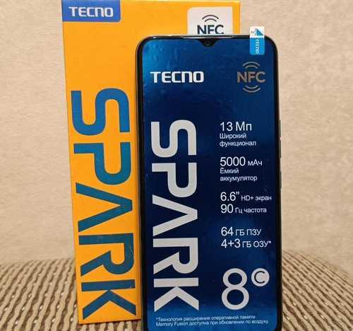 Tecno Spark 8C, 4/64 ГБ