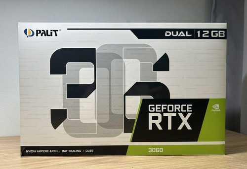Новая видеокарта Palit geforce RTX3060 dual