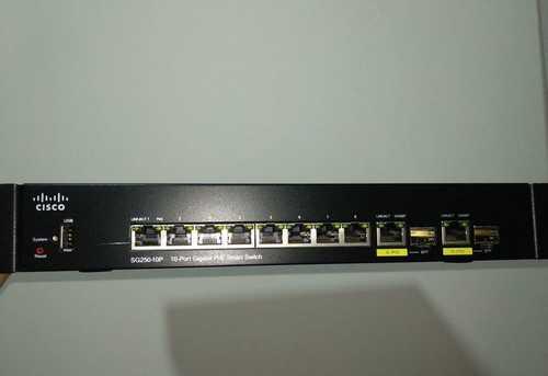 Коммутатор(Свич) Cisco SG250-10P