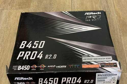 Материнская плата asrock B450 PRO4