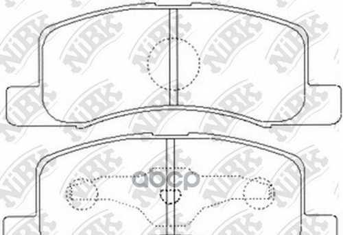 PN3437-nibk колодки дисковые пер. Mitsubishi H