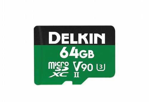 Карта памяти delkin power microSD 2000X UHS-II V90