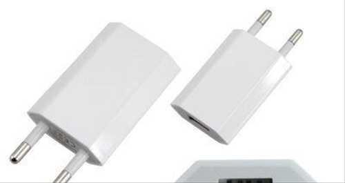 Сетевое зарядное устройство iPhone/iPod USB белое