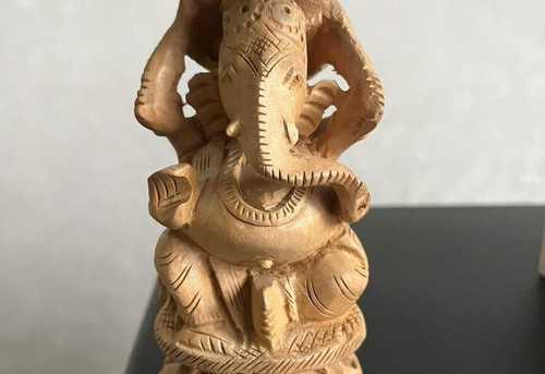 Статуэтка слон Индия Бог Ганеша дерево сандал