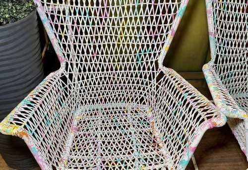 Кресло плетеное мультиколор