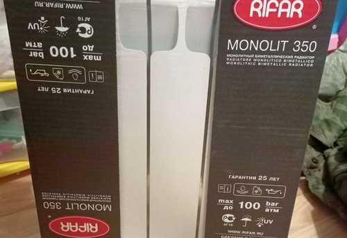 Новый радиатор Rifar monolit 350 4 секции