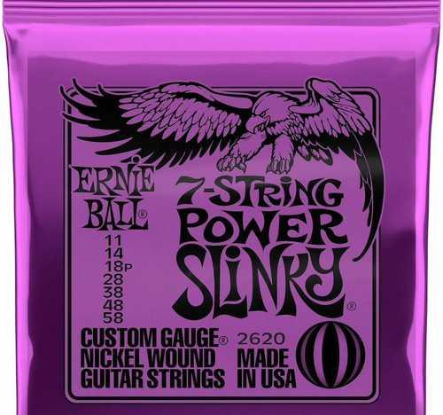 Ernie ball 2620 Nickel Wound Slinky Power 11-58