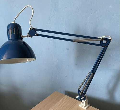 Настольная лампа IKEA терциал синяя