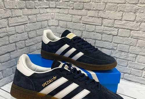 Кроссовки adidas handball spezial синие замша