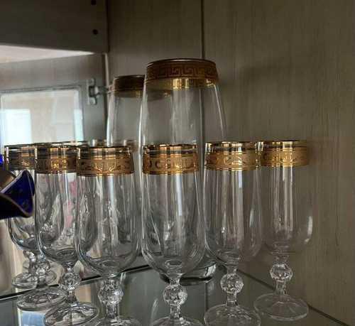 Хрустальные бокалы ваза