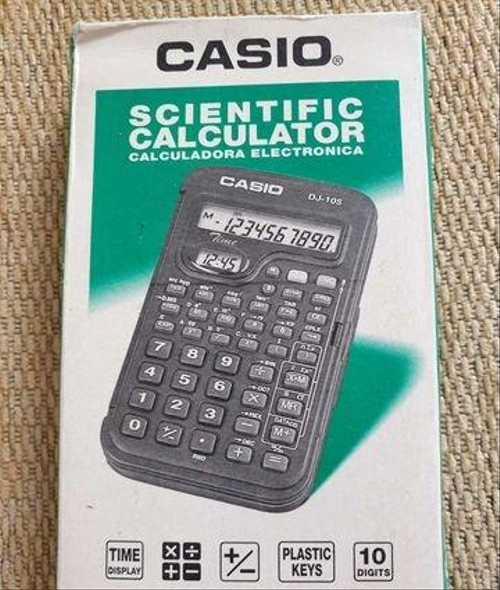 Калькулятор casio dj-105 с часами инженерный новый