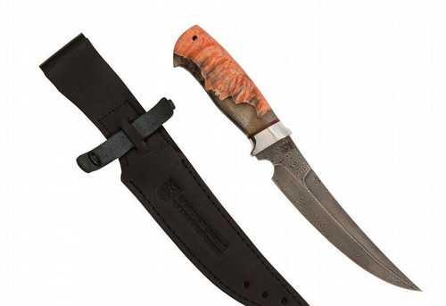 Нож Сурукуку (нерж. дамасская сталь, стаб. береза)