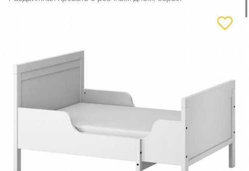 Детская кровать IKEA раздвижная сундвик + Матрас