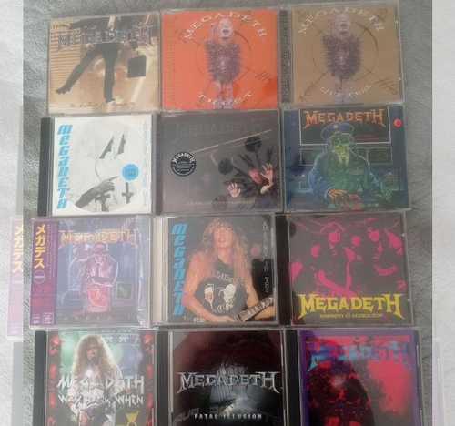 Коллекция cd дисков megadeth