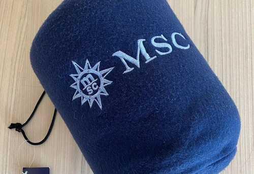 Плед дорожный с лайнера MSC. Новый