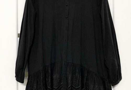 Рубашка блузка женская Reserved черная хлопок