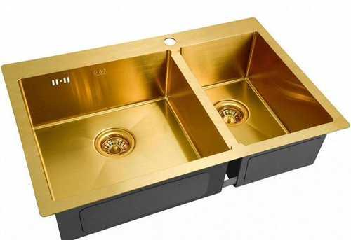 Кухонная мойка ZorG PVD Bronze SZR-78-2-51-L bron