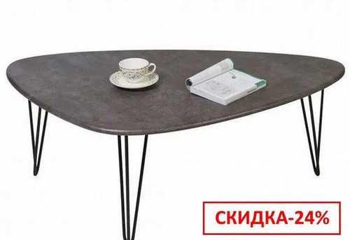 Стол журнальный Престон серый бетон/черн(2580-012)