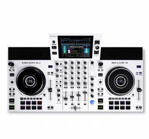 Dj контролер Denon SC4Live White Edition новый
