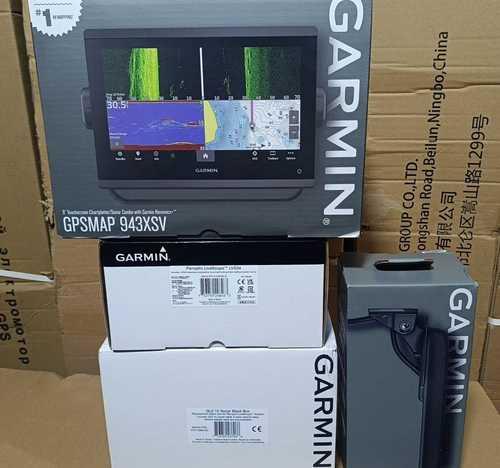 Garmin gpsmap943xsv   Panoptix lvs34   Gt56