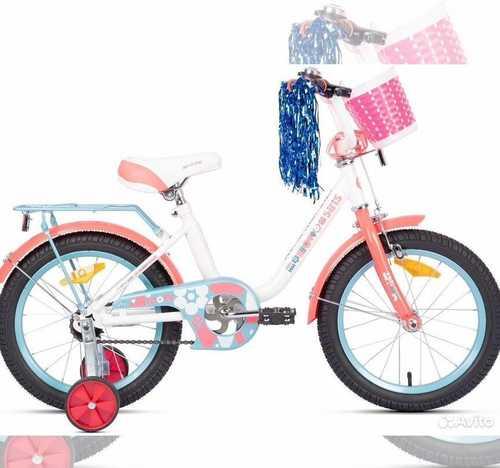 Велосипед sitis molly 16" (2023) White-Pink Vor908