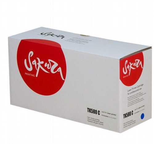 Картридж TK580C для Kyocera, sakura