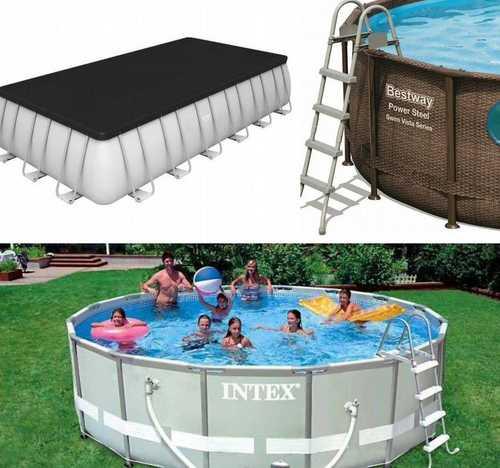 Каркасный бассейн Intex Metal Frame Pool 28200