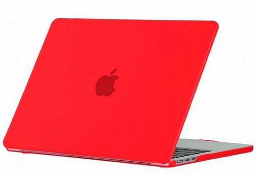Чехол матовый для MacBook Air (2022) красный