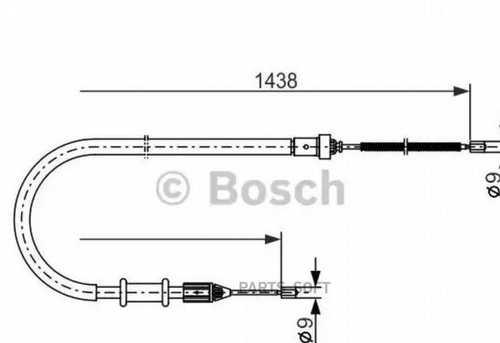 Bosch 1987477634 1 987 477 634 трос ручника л.\ Re
