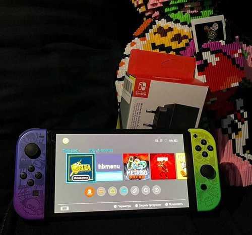 Nintendo Switch Oled(Splatoon 3) - прошитый