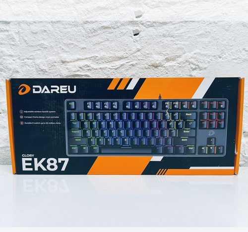 Игровая клавиатура Dareu EK87 Black Red switch (ру