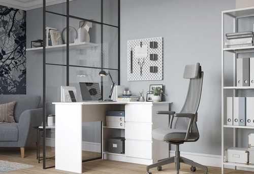 Письменный стол угловой как IKEA белый