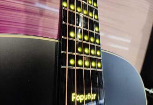 Умная акустическая гитара Poputar T2 с чехлом