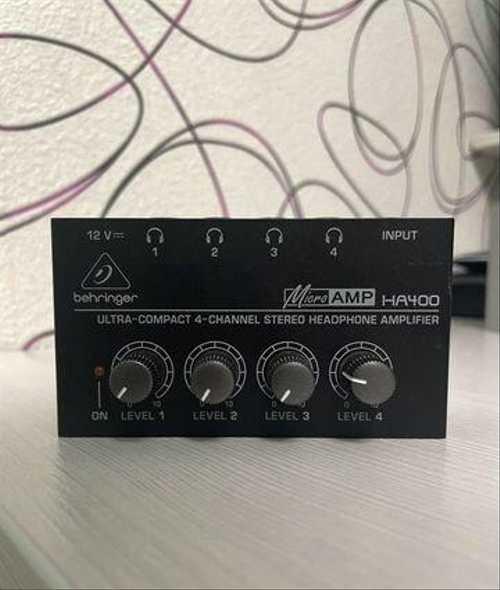 Усилитель для наушников Behringer HA400 (черный) | Festima.Ru ...
