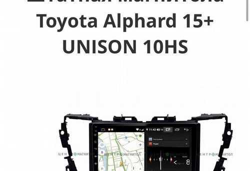 Штатная магнитола Toyota Alphard 15+ unison