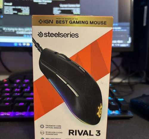 Игровая мышь steelseries rival 3