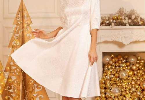Платье белое вечернее, свадебное