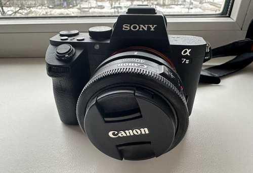 Sony A7ii + Canon EF 40mm 2.8 + переходник Sigma