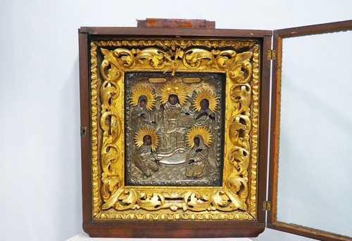 Икона «Господь Вседержитель на троне». XIX век
